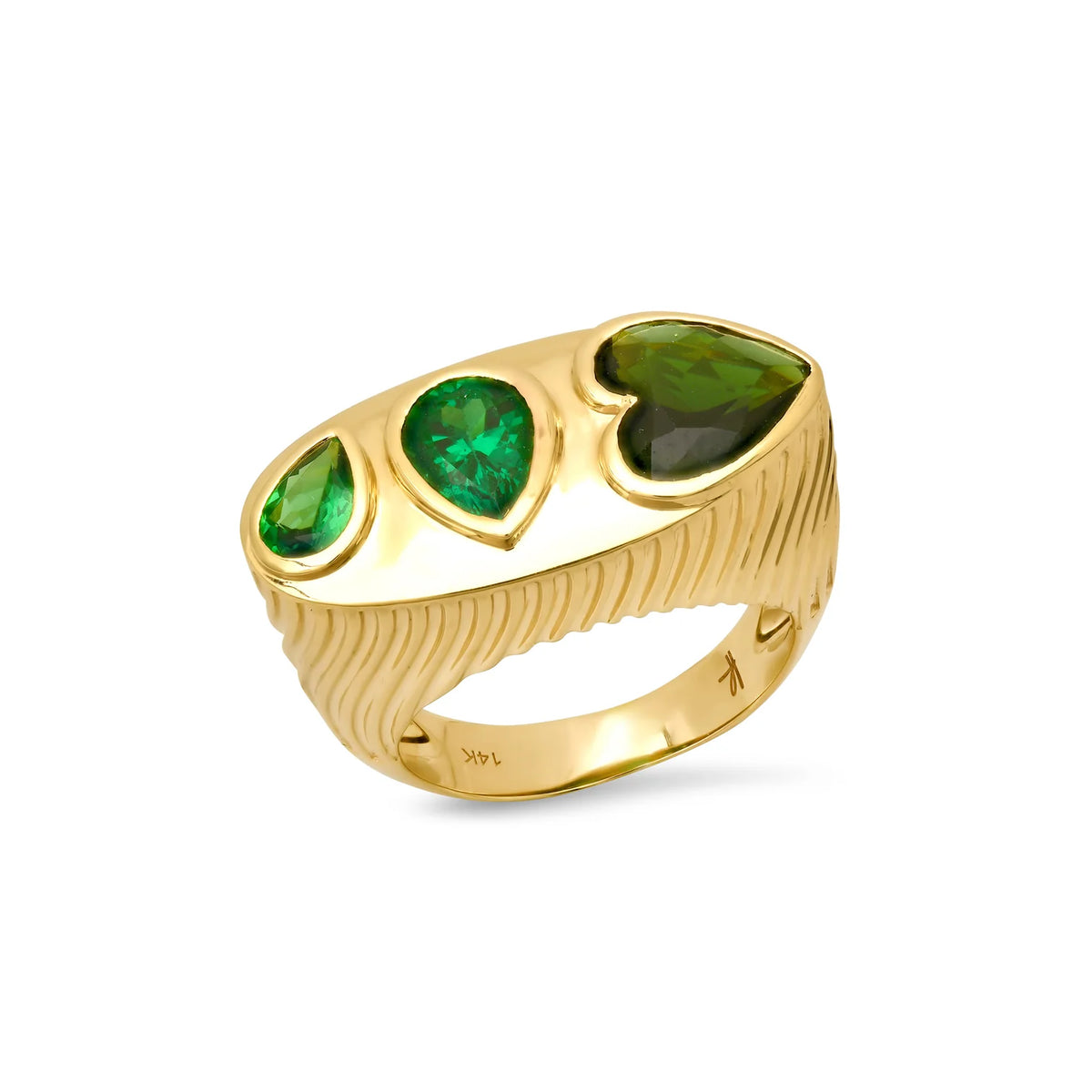 Ripple Mixed Shape Gemstone Statement Ring – Milestones by Ashleigh Bergman