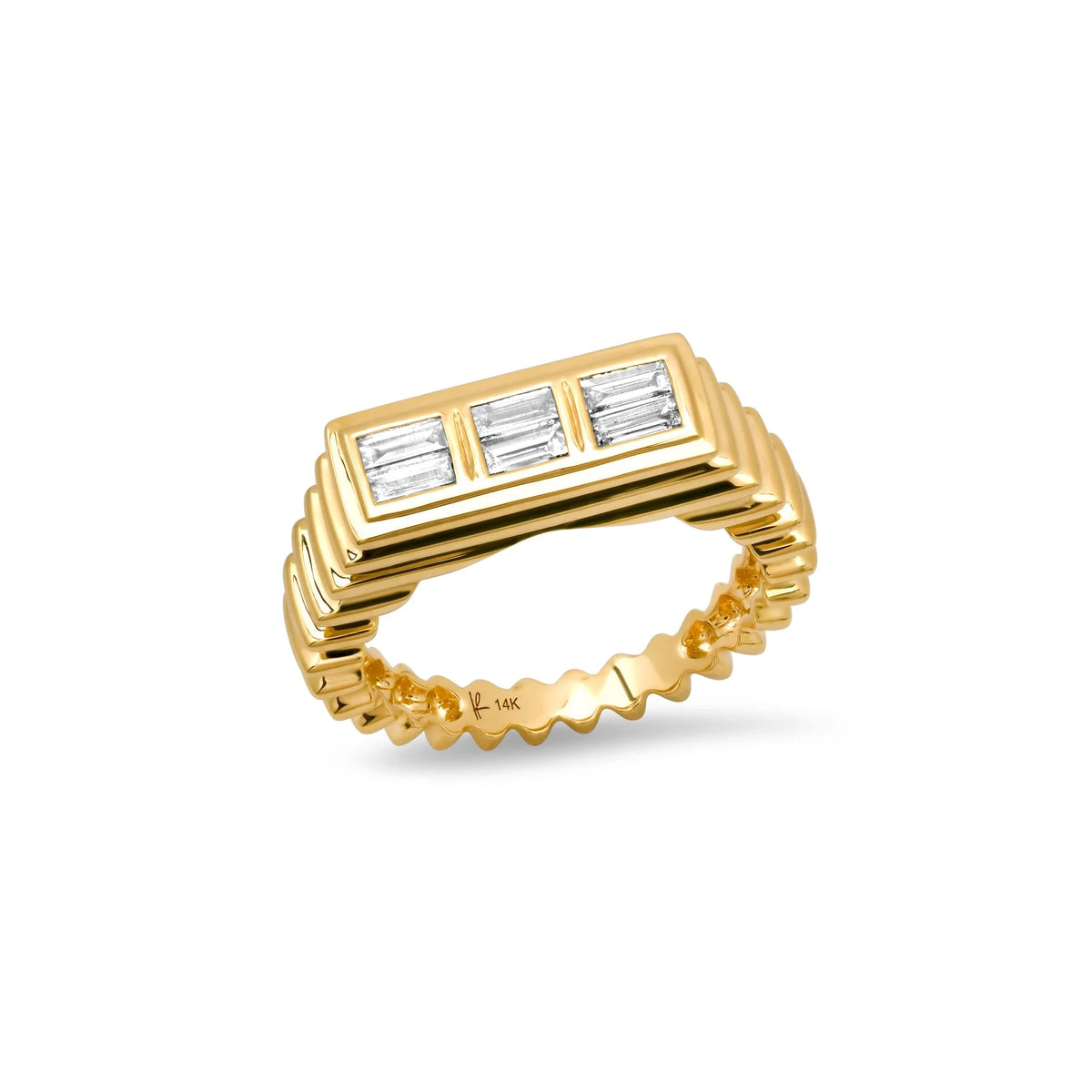 Fluted Gemstone Colorblock Ring – Milestones by Ashleigh Bergman