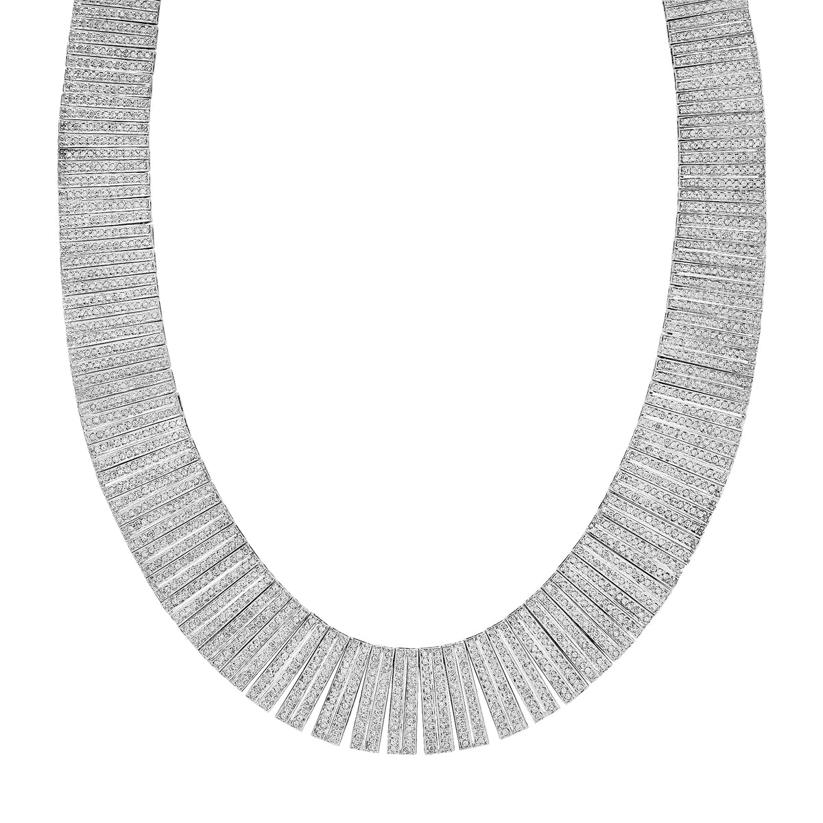 Graduated Statement Diamond Collar Necklace – Milestones by Ashleigh ...
