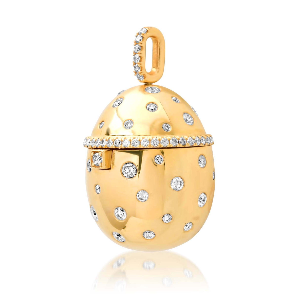 Diamond Egg Locket Pendant – Milestones by Ashleigh Bergman