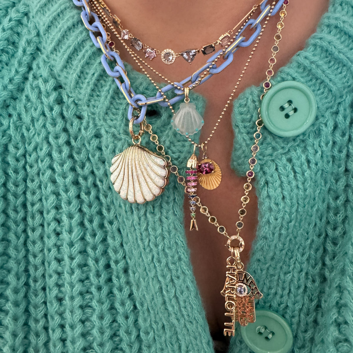 Kinetic Rainbow Poisson Charm Pendant – Milestones by Ashleigh Bergman