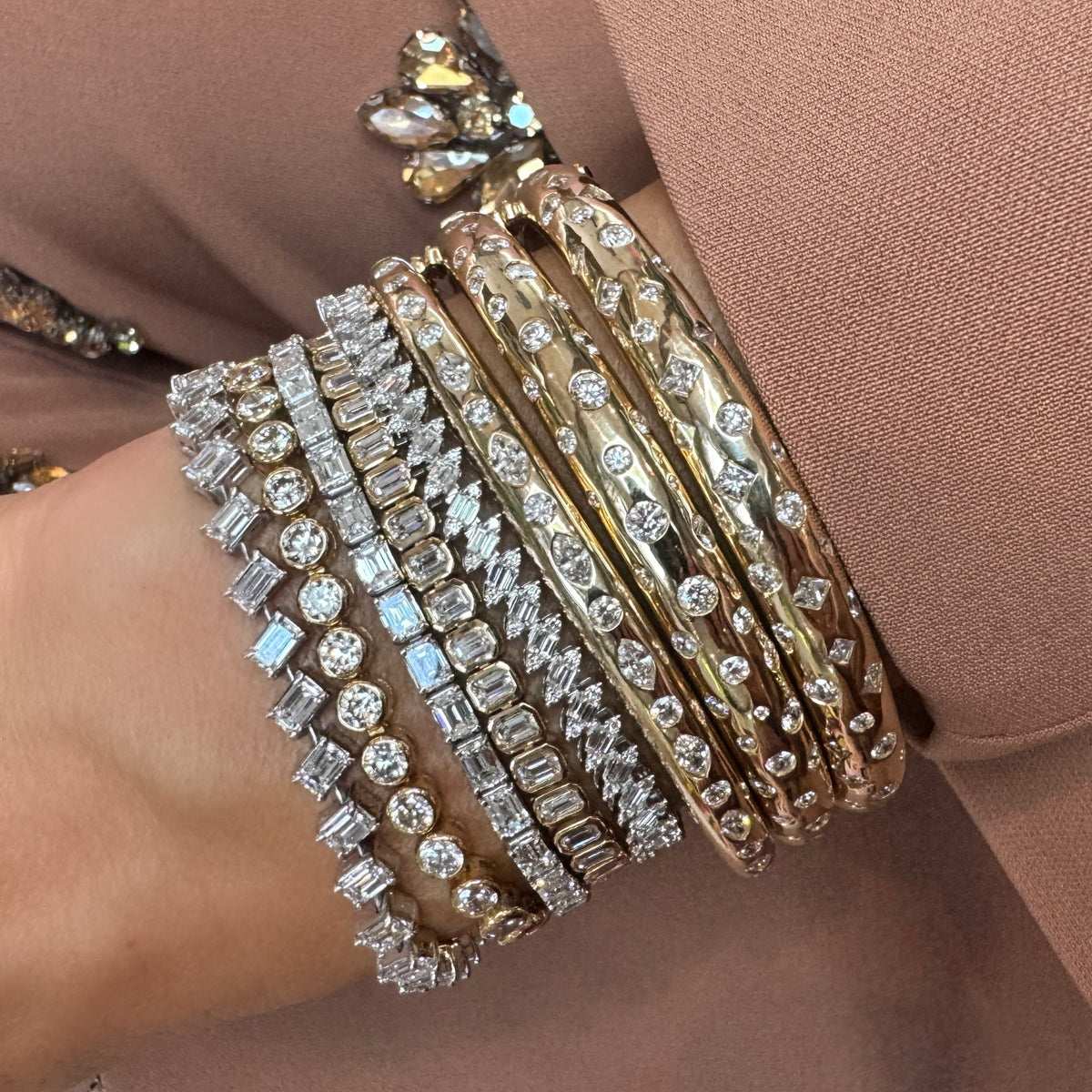 Looking Sharp Sideways Diamond Illusion Marquise Eternity Bracelet ...