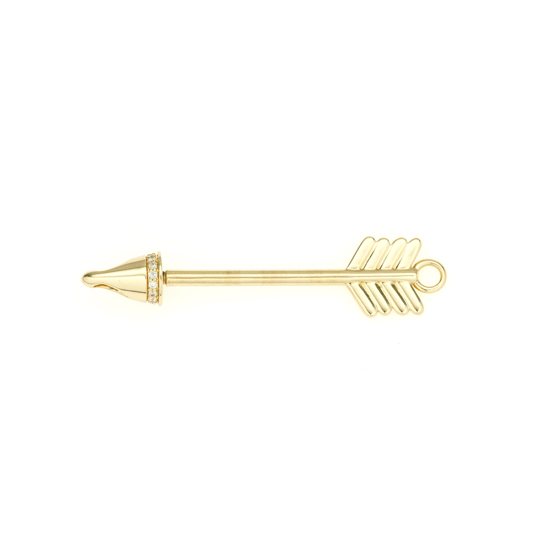 Mini Diamond Arrow Hinged Charm – Milestones by Ashleigh Bergman