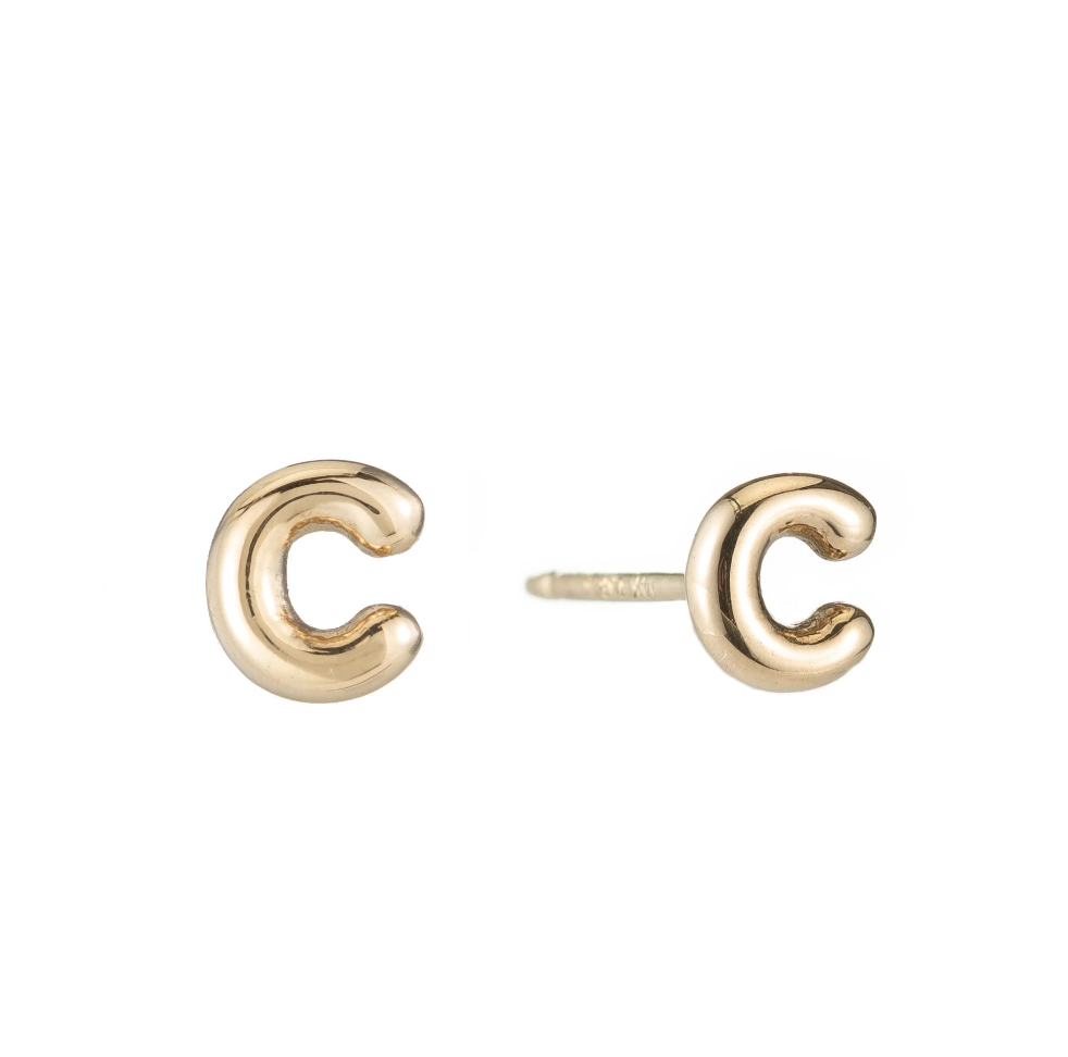 Mini Helium Initial Stud – Milestones by Ashleigh Bergman