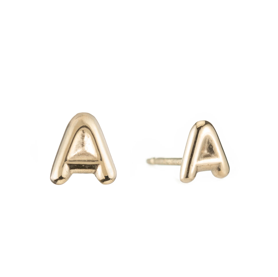 Mini Helium Initial Stud – Milestones by Ashleigh Bergman