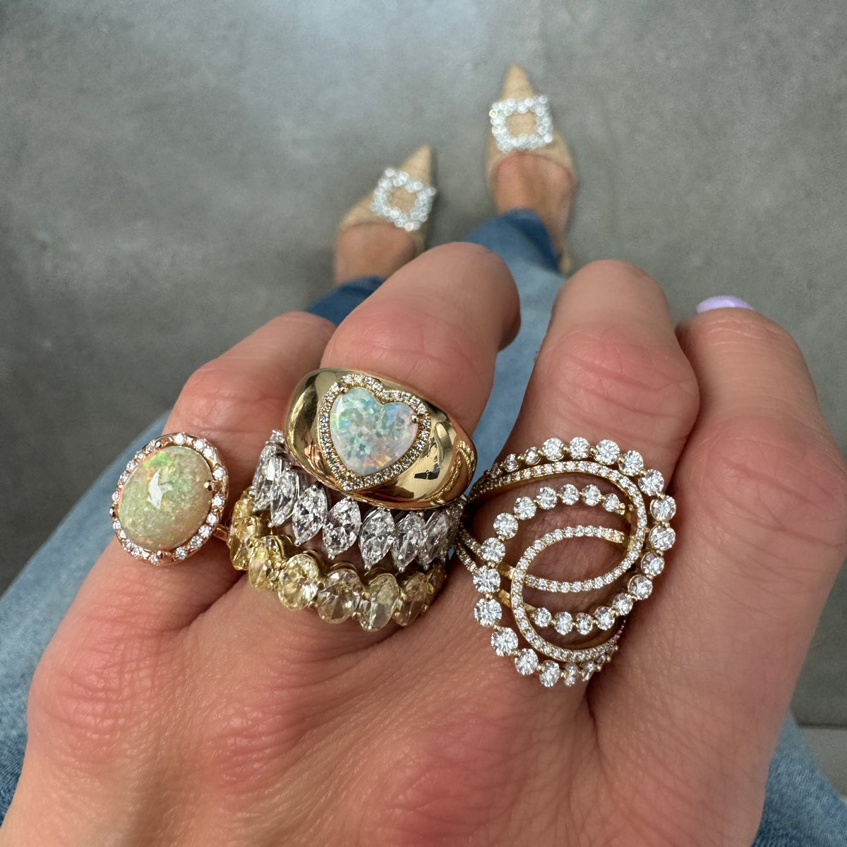 Swirl & Shine Graduated Diamond Statement Ring – Milestones by Ashleigh ...