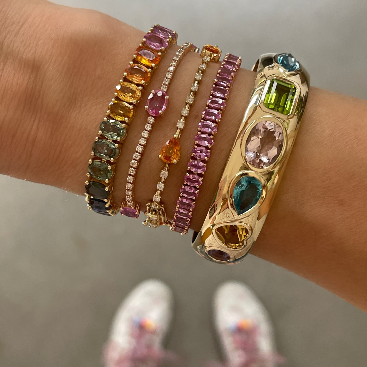 Coco Gemstone Cuff Bracelet – Milestones by Ashleigh Bergman