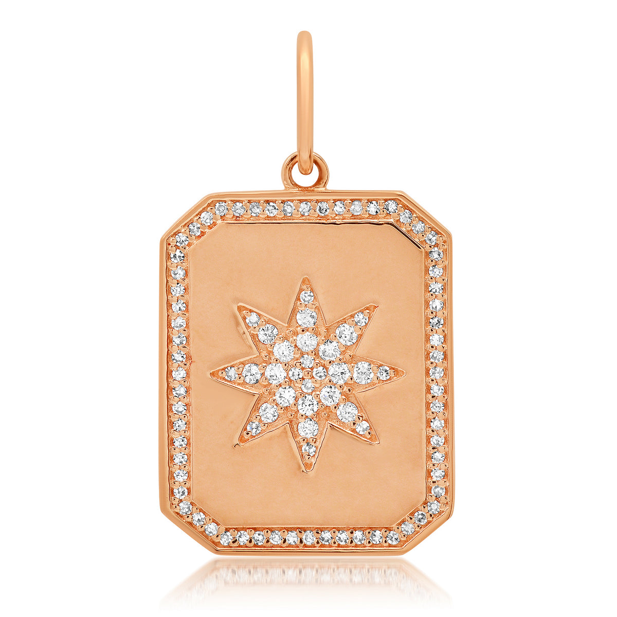 Pave Diamond Star Tag with Diamond Frame – Milestones by Ashleigh Bergman