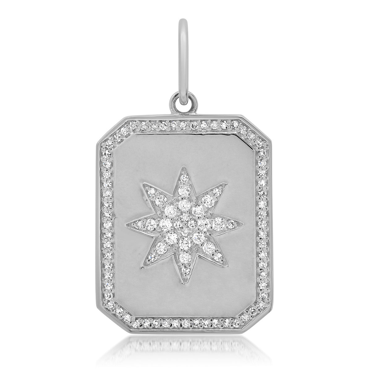 Pave Diamond Star Tag with Diamond Frame – Milestones by Ashleigh Bergman