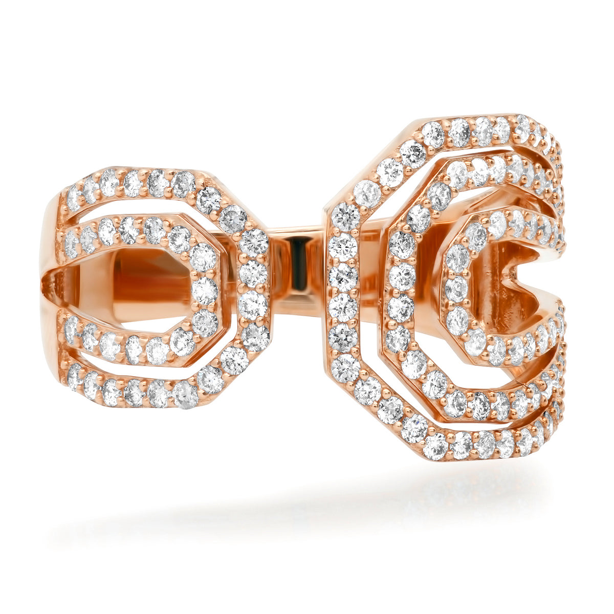 Open Diamond Shapes Ring – Milestones by Ashleigh Bergman