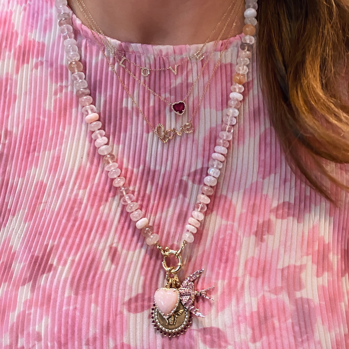 Semiprecious Bee Millie Medallion Pendant Charm – Milestones by ...