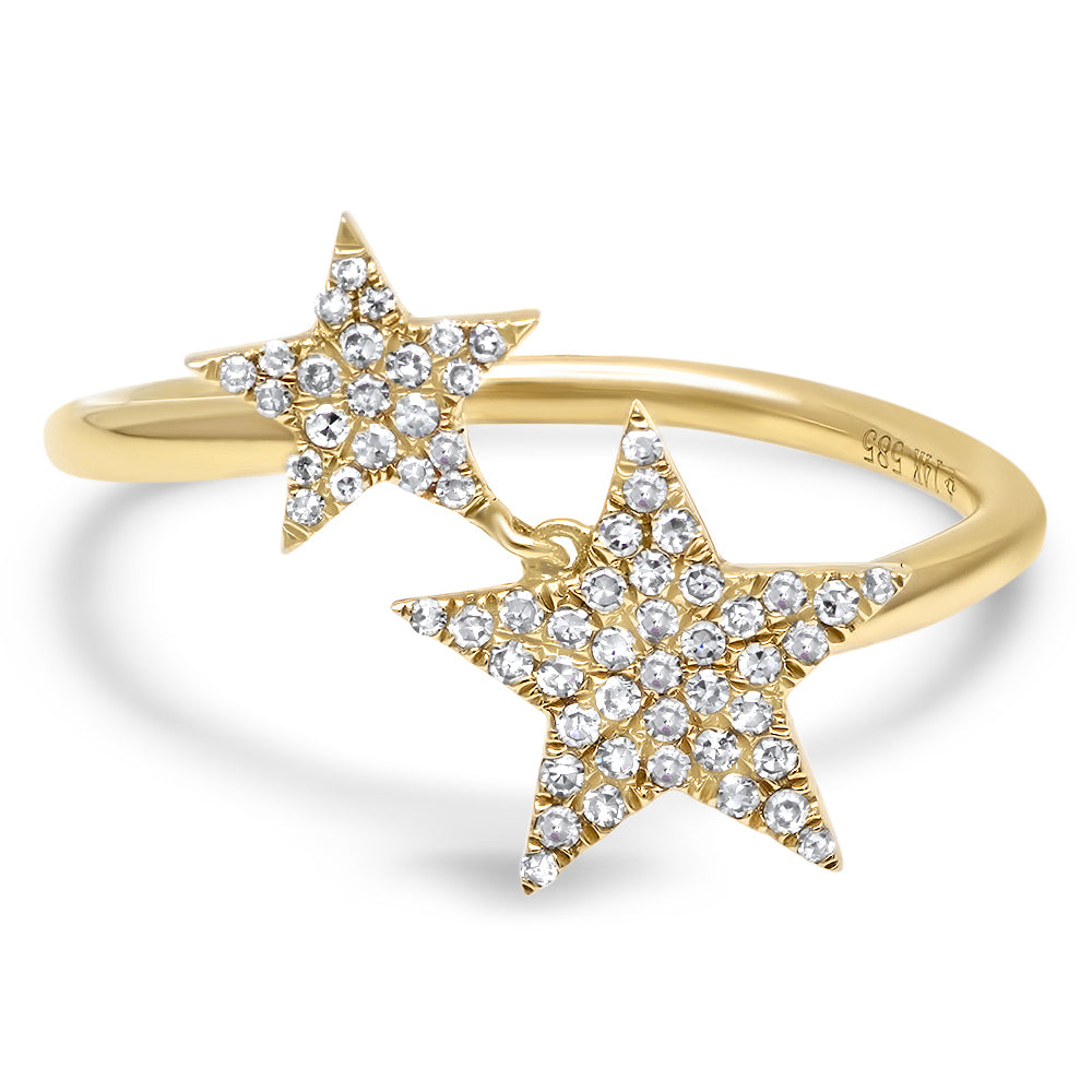 Diamond Twin Stars Ring – Milestones by Ashleigh Bergman