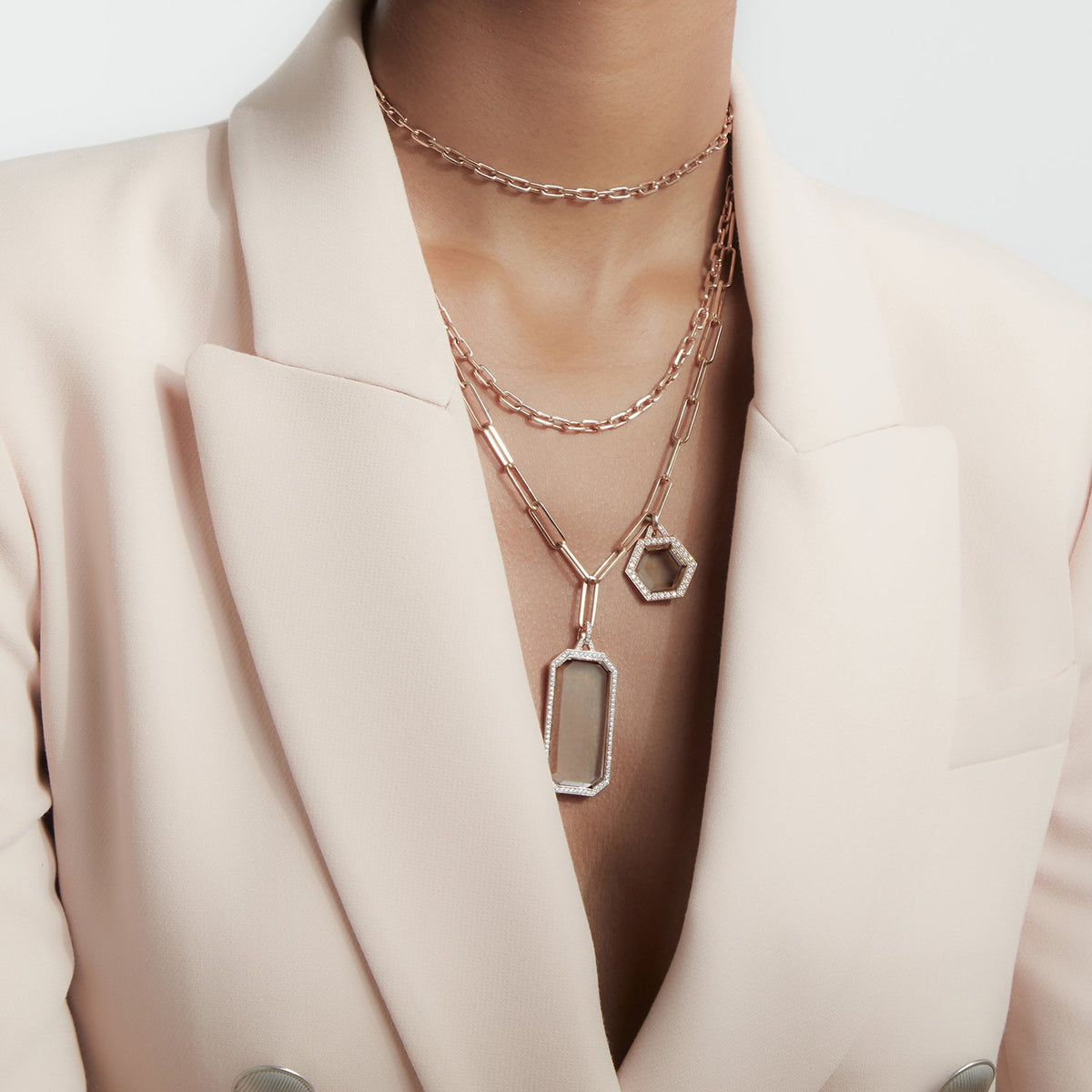 Bell Diamond & Rock Crystal Rectangular Tablet Charm – Milestones by ...