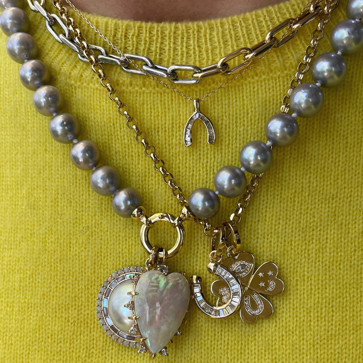 Good Luck Diamond Clover Charm with Enhancer – Milestones by Ashleigh ...