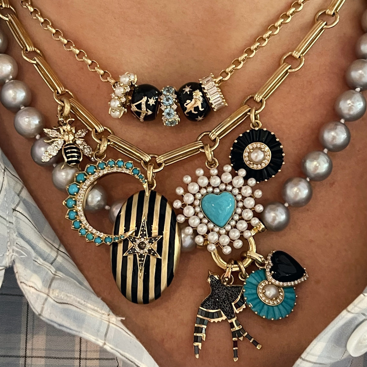 Hand Made Elongated Book Link Ernie Chain – Milestones by Ashleigh Bergman