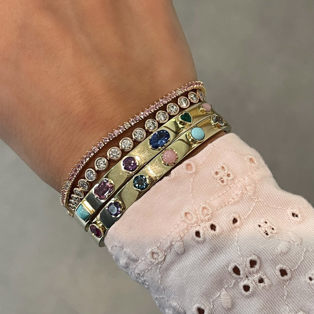 The Lego Collection Round Multi Gemstone Bracelet – Milestones by ...